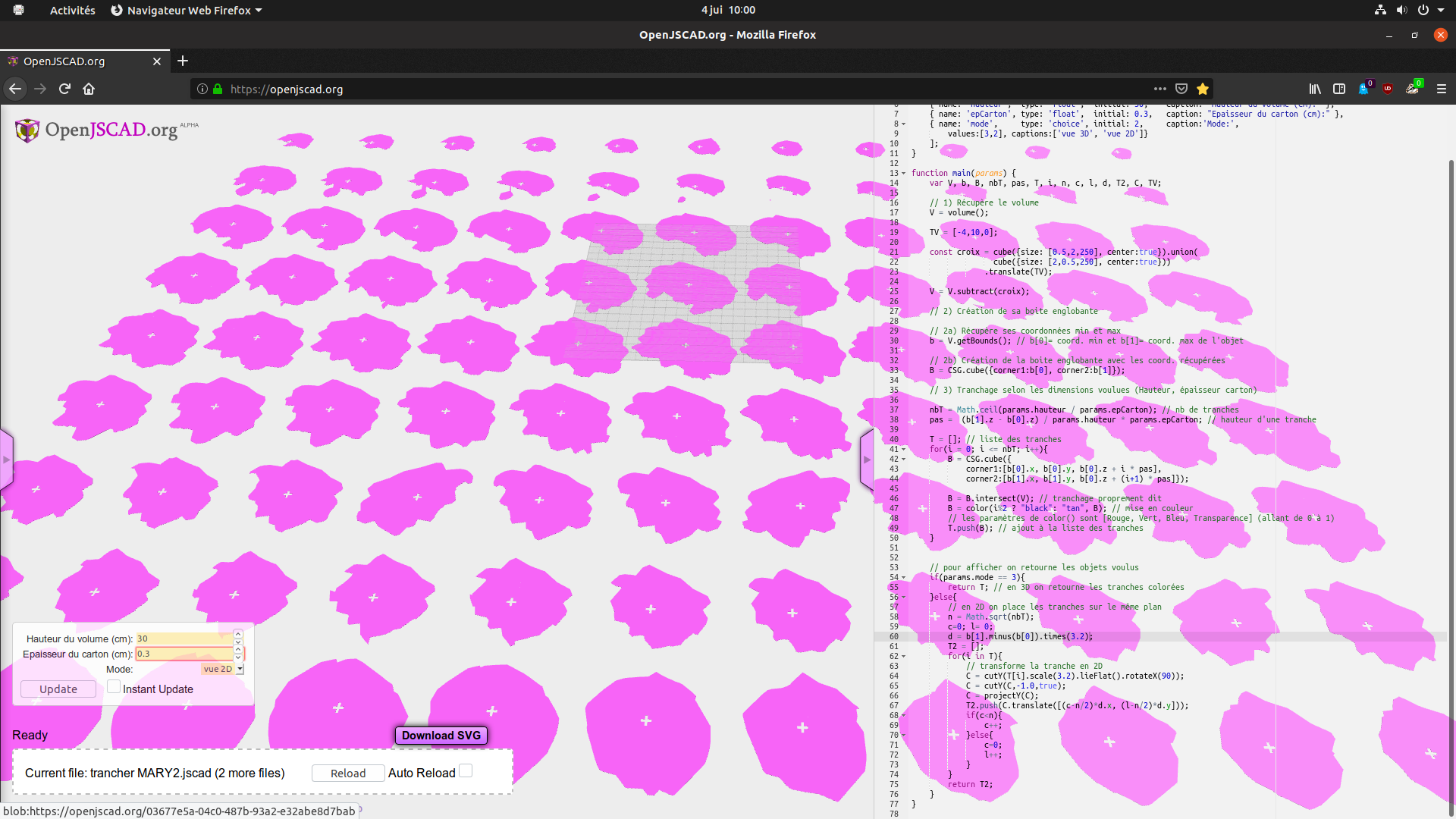 slicing with OpenJSCAD | JSCAD User Group
