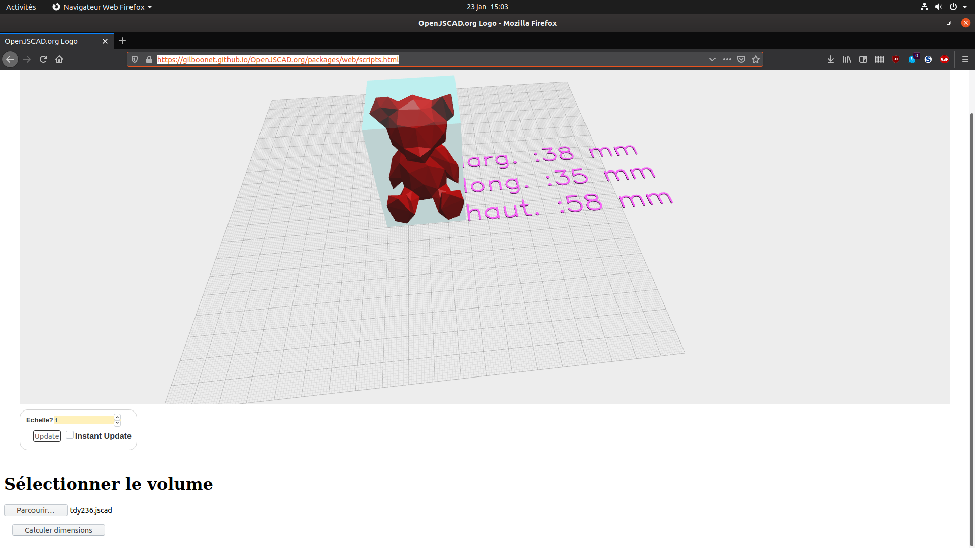 Can a html5 app running jscad retrieve rendered (processed) data ? | JSCAD User Group